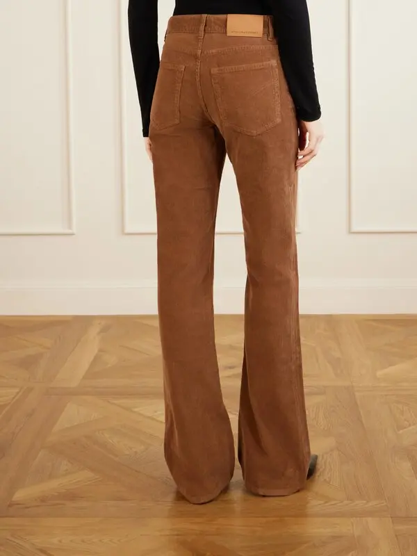 Stella McCartney Cotton-corduroy Flared Pants