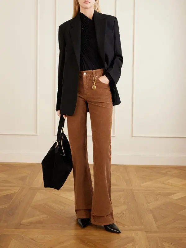 Stella McCartney Cotton Corduroy Flared Trousers