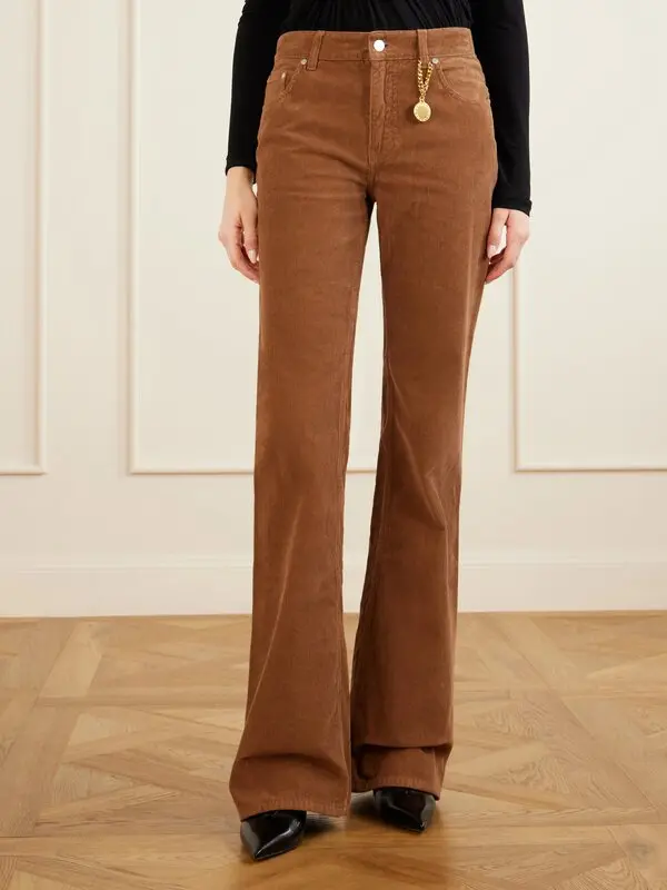 Stella McCartney Cotton Corduroy Flared Trousers