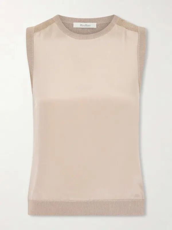 Max Mara Silk-blend Tank Top
