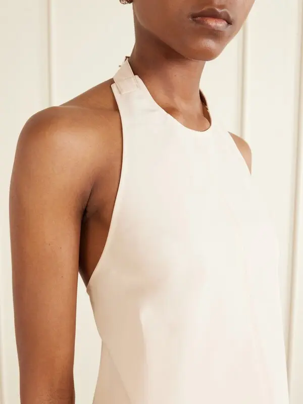 Wardrobe.NYC Cotton-blend Halterneck Top