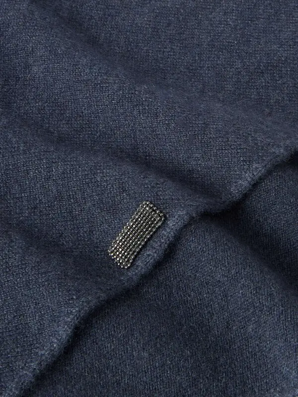 Brunello Cucinelli Bead-embellished Cashmere Scarf