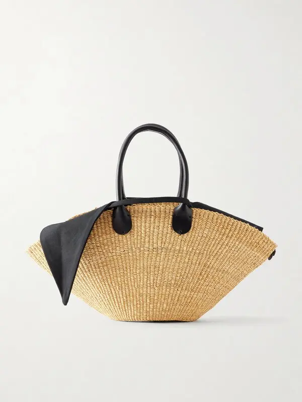 Muuñ Sophia Raffia Tote - Neutrals