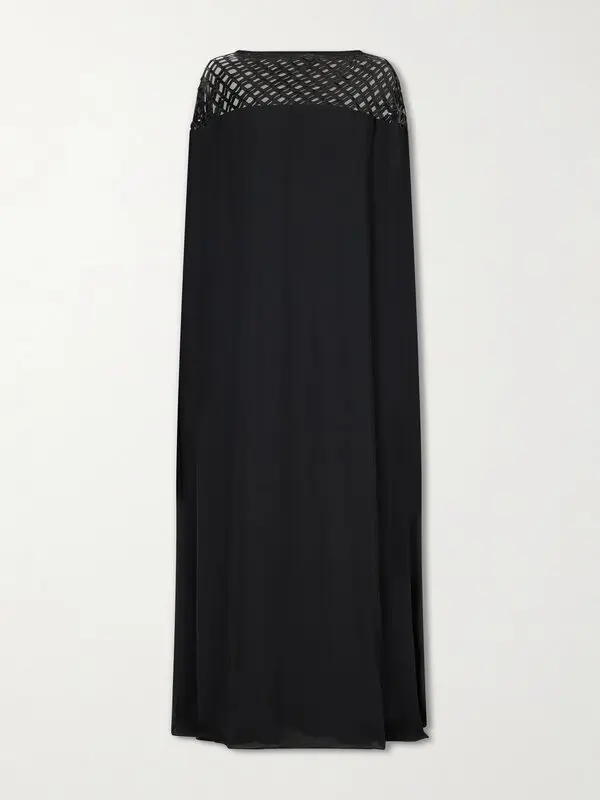 DIMA AYAD Sequined Crepe Gown