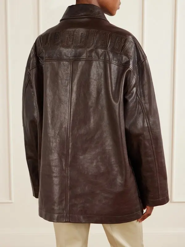 Balenciaga Leather Car Coat