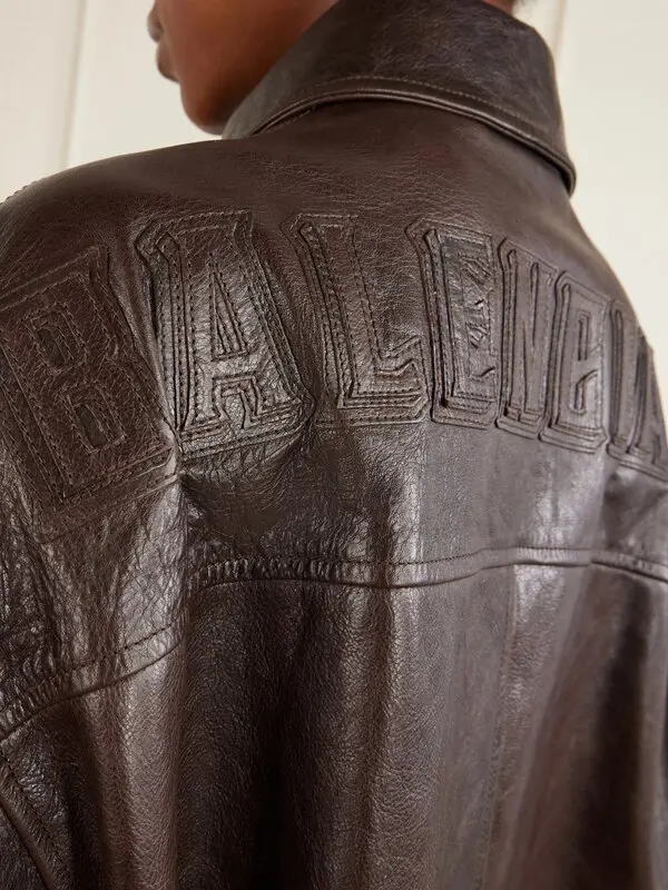 Balenciaga Leather Car Coat