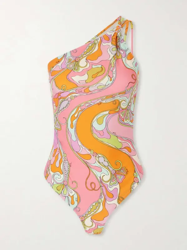 Emilio Pucci Embellished Printed Swimsuit - Pink