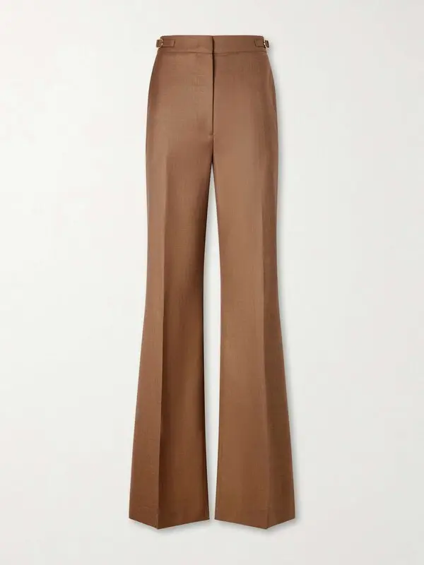 Gabriela Hearst Vesta Wool Straight-leg Pants - Brown