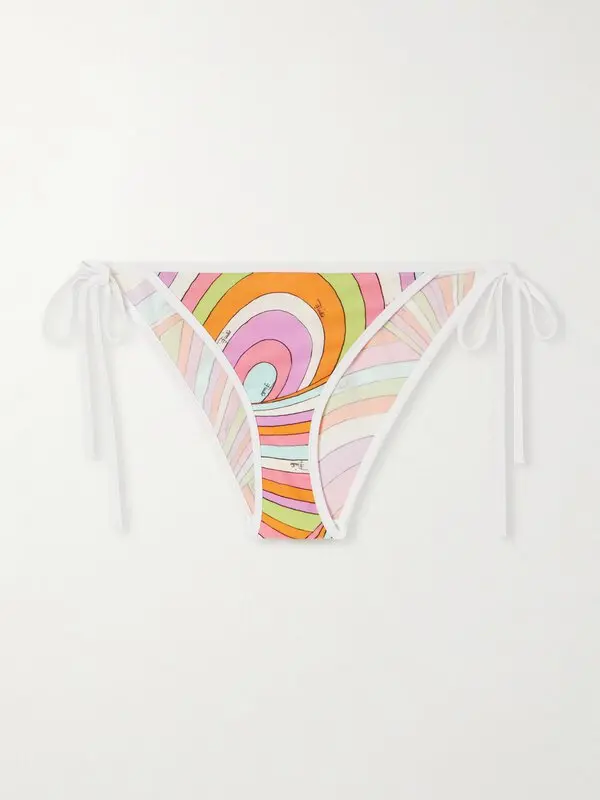 Emilio Pucci Printed Bikini Briefs - Pink