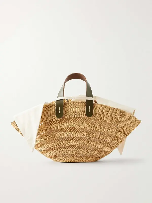 Muuñ Chantelle Raffia Tote - Neutral