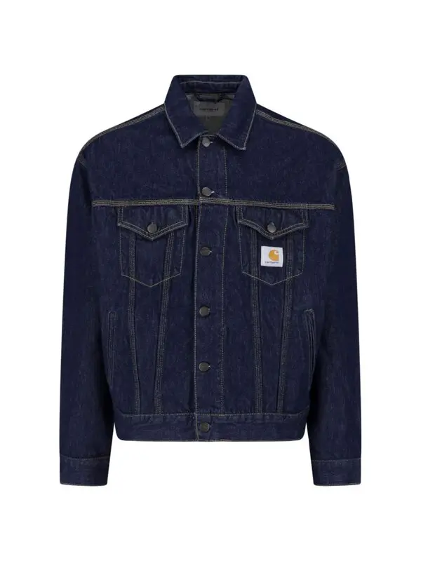 Carhartt Work In Progress Jacket Buttons "helston - Blue