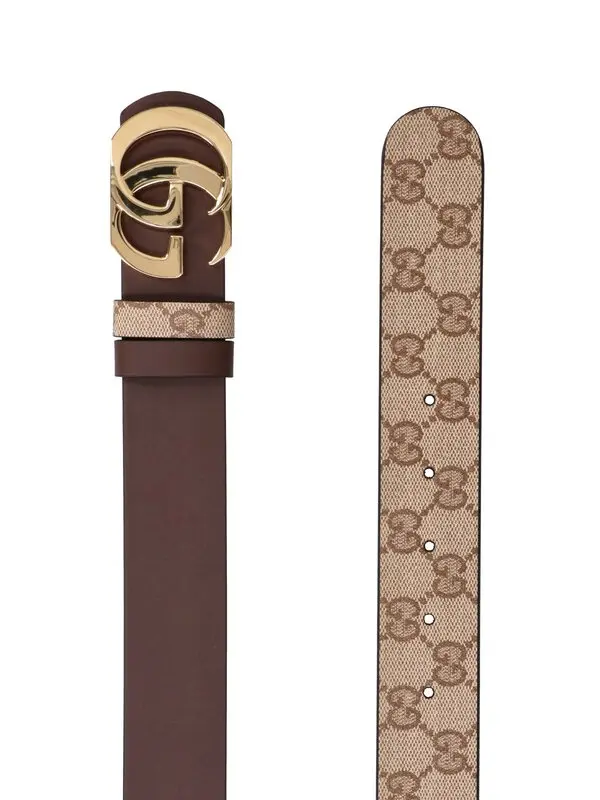Gucci Reversible Gg Marmont Belt - Beige