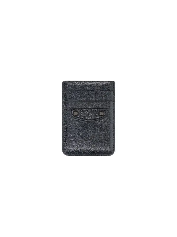Balenciaga Magnetic Card Holder "le City - Black
