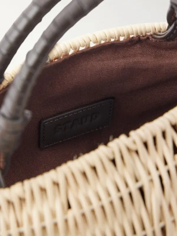 Staud Cleo Fish Mini Tote - Neutrals