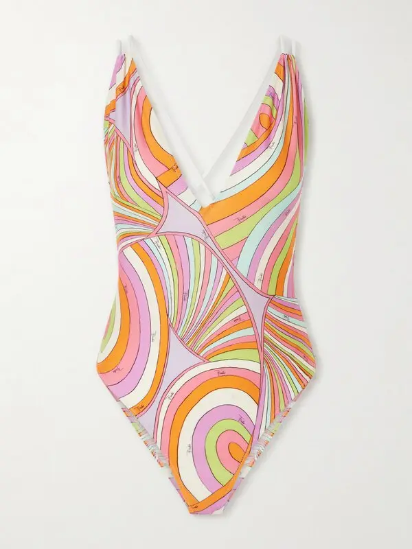 Emilio Pucci Printed One-piece Swimsuit - Pink