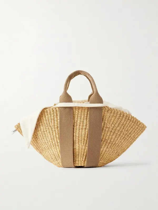 Muuñ Sophie Mini Woven Straw Tote - Neutrals