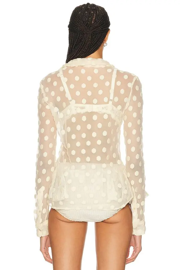 Dries Van Noten Cloudy Shirt In Cream