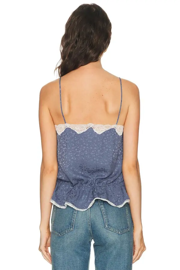 Chloé Silk Cami With Lace Trim