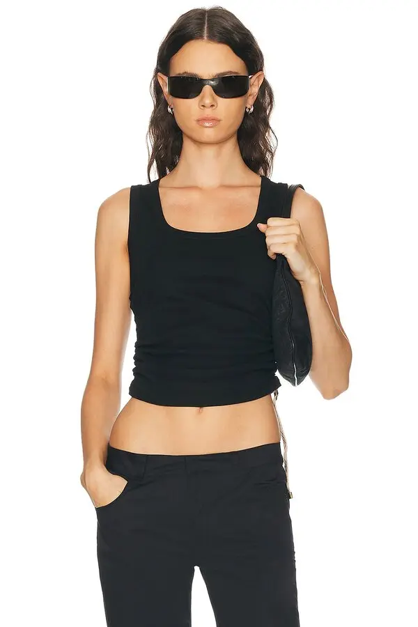Burberry Tie Side Tank Top - Black