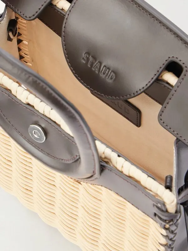 Staud Maude Mini Raffia Tote