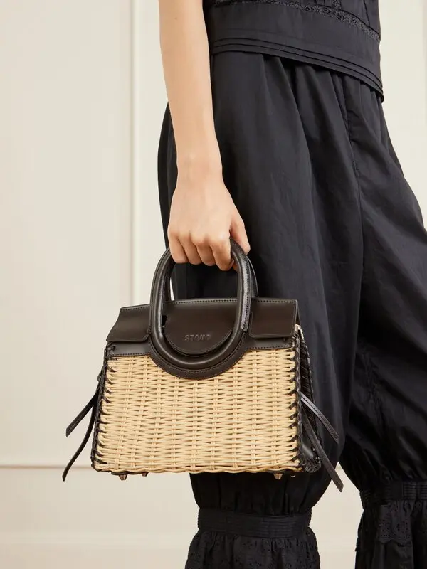 Staud Maude Mini Raffia Tote - Neutrals