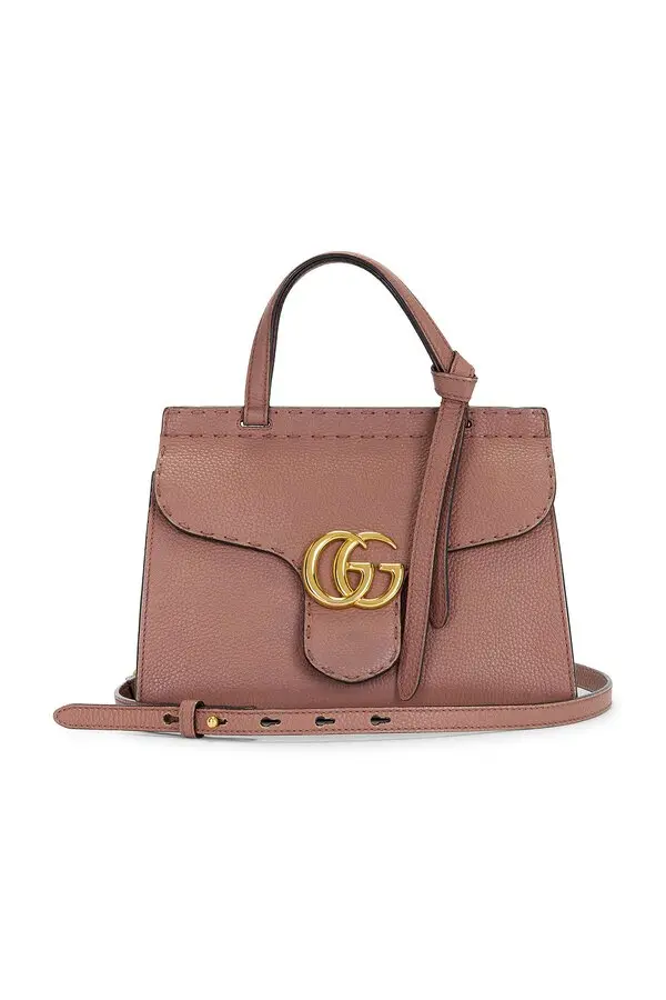 Gucci Mini Gg Marmont Shoulder Bag - Pink