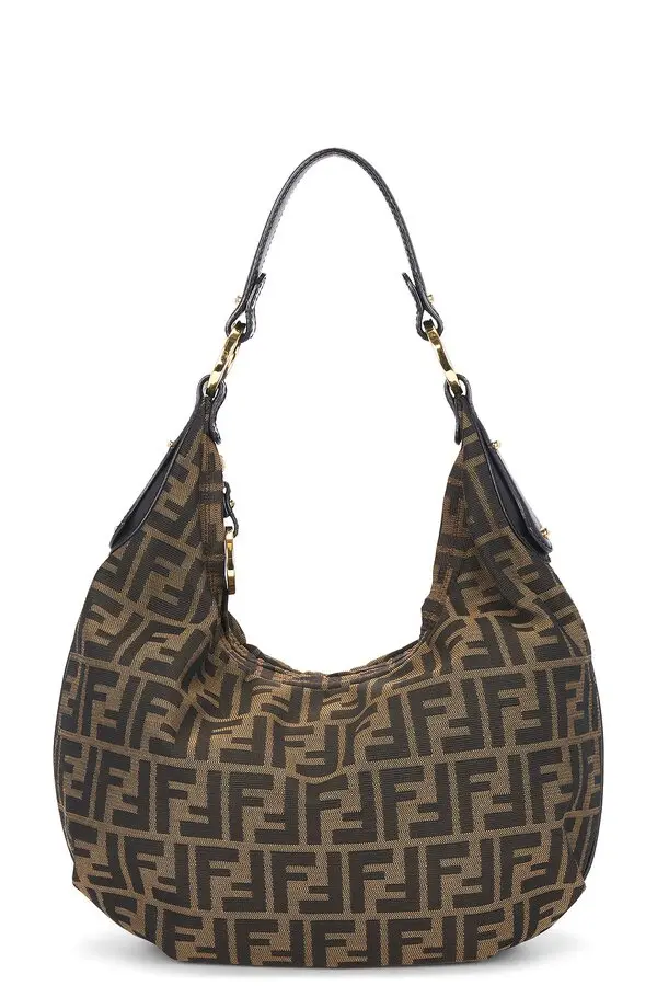 Fendi Zucca Hobo Bag - Brown