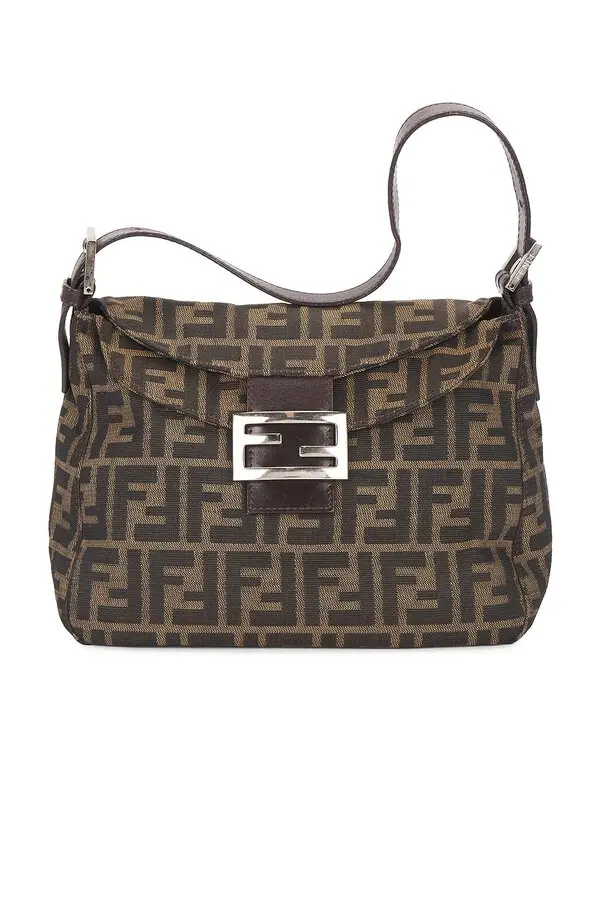 Fendi Zucca Shoulder Bag - Brown