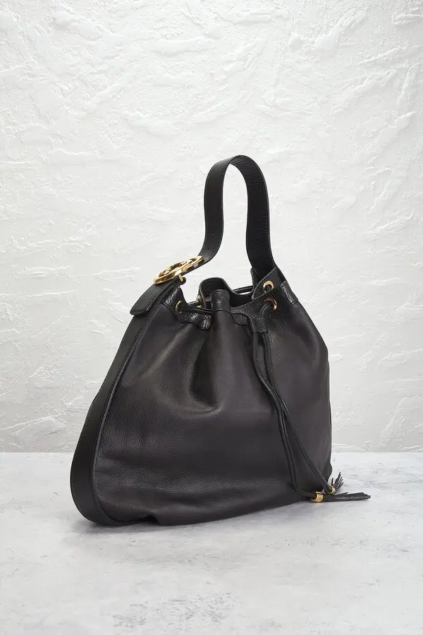 Gucci Interlocking Icon Drawstring Hobo Bag