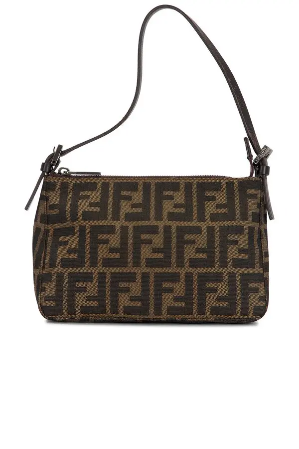 Fendi Zucca Shoulder Bag - Brown