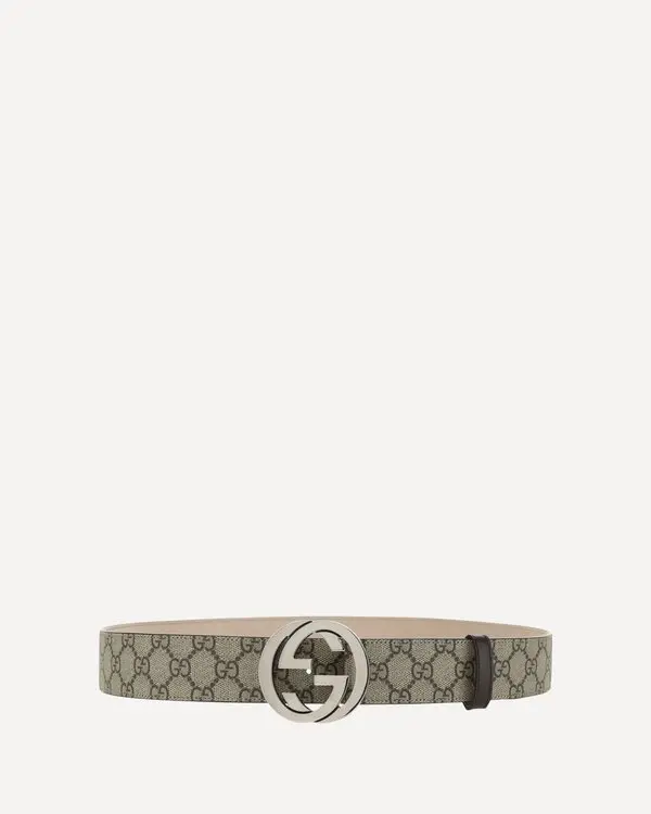 Gucci Gg Supreme Logo Belt