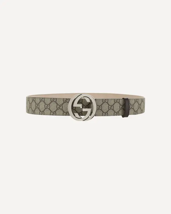 Gucci Gg Supreme Logo Belt