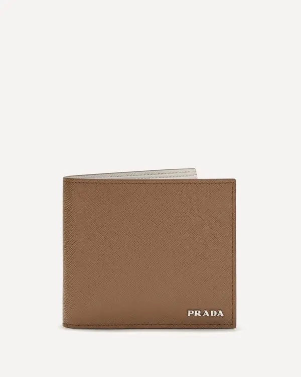 Prada Leather Wallet - Beige