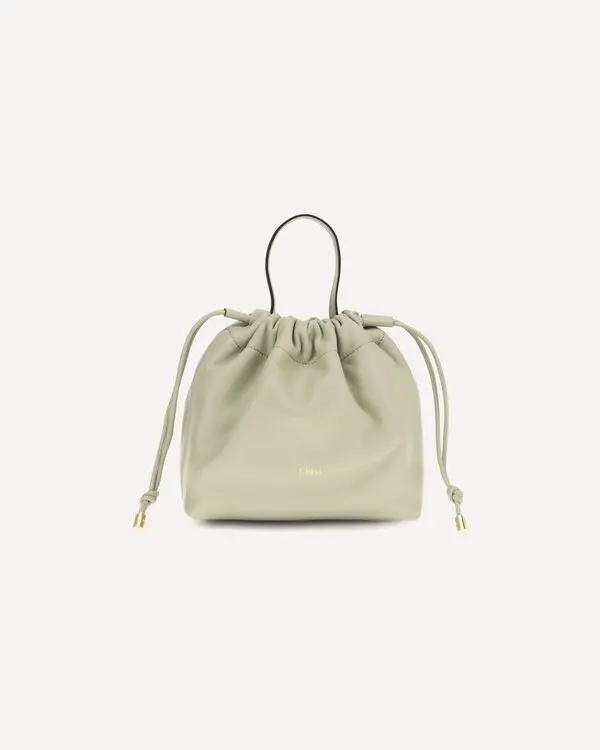 Chloé Icons Leather Chain Shoulder Bag - Grey
