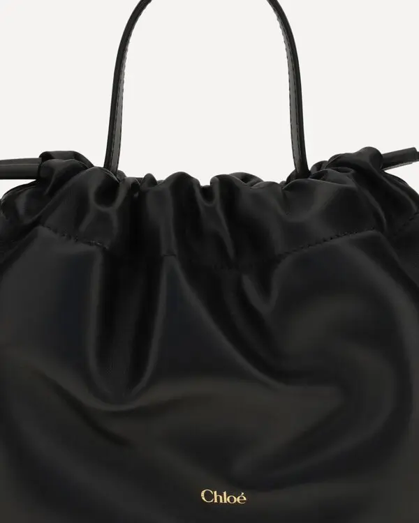 Chloé Icons Leather Chain Shoulder Bag - Black