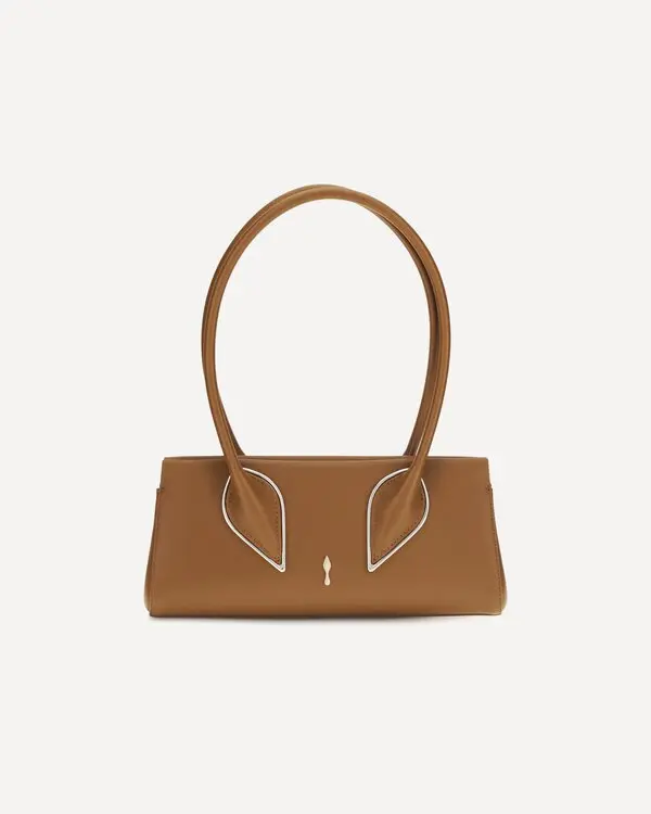 CHRISTIAN LOUBOUTIN Venus Calfskin Leather Shoulder Bag