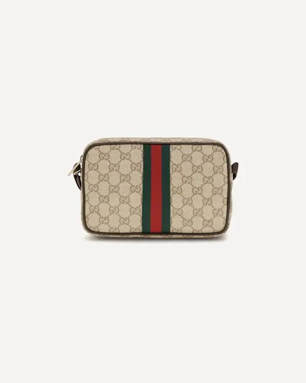 Gucci Gg Shoulder Bag With Web Stripe