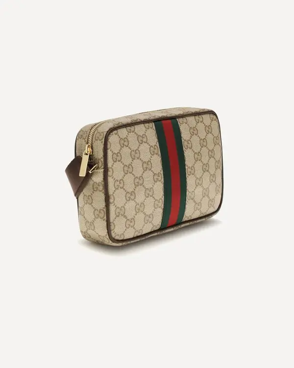 Gucci Gg Shoulder Bag With Web Stripe