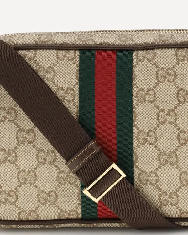 Gucci Gg Shoulder Bag With Web Stripe
