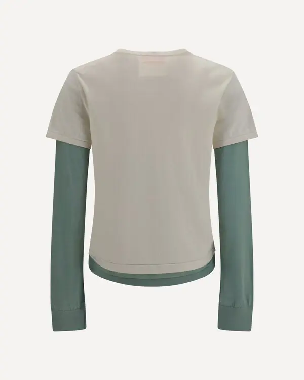 Guest In Residence Layered Long Sleeve Sweater