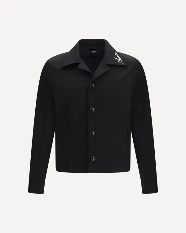 Amiri Script Collar Shirt Jacket