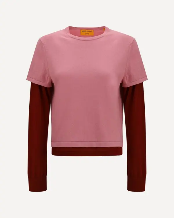 Guest In Residence Layered Sweater Feale