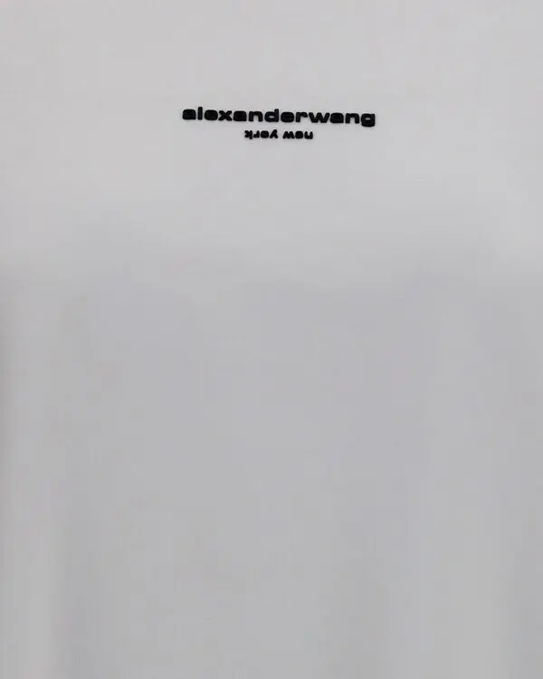 Alexander Wang Long-sleeve Logo T-shirt - White