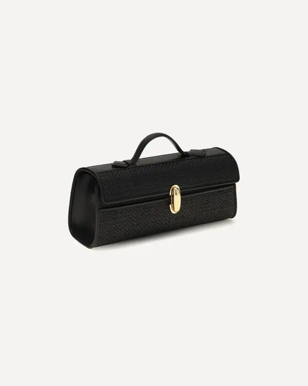 Savette Rafia Slim Symmetry Pochette