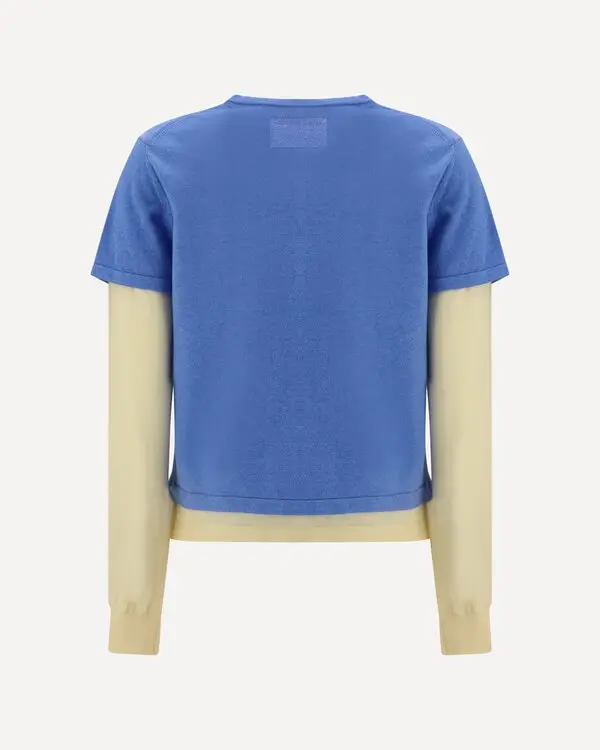 Guest In Residence Layered Lightweight Jersey Top