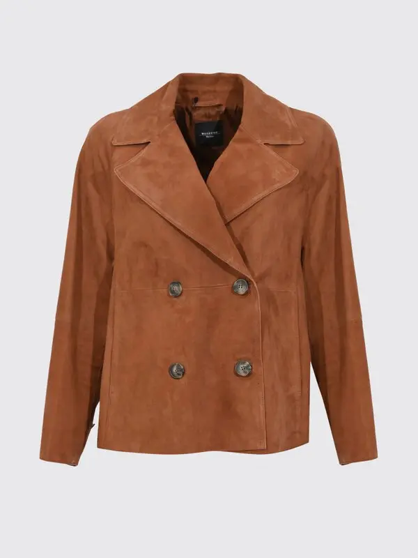 Max Mara Double Breasted Suede Jacket