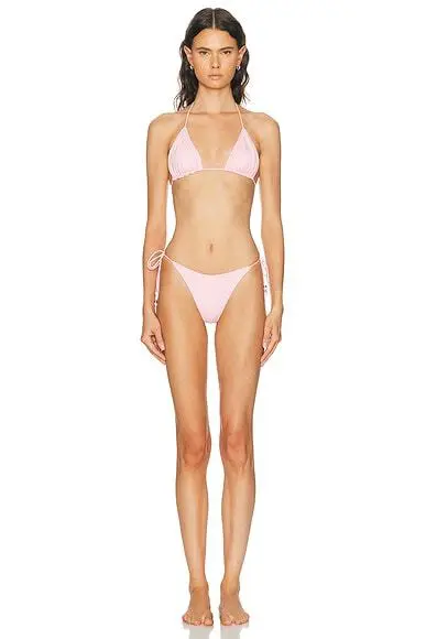 Jacquemus Le Bas De Plage Triangle Bikini Bottom - Pink