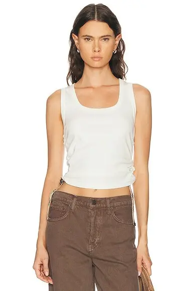 Burberry Tie Side Tank Top - Chalk