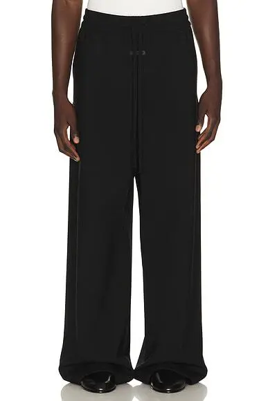 Fear Of God Wide Leg Drawstring Pants - Black