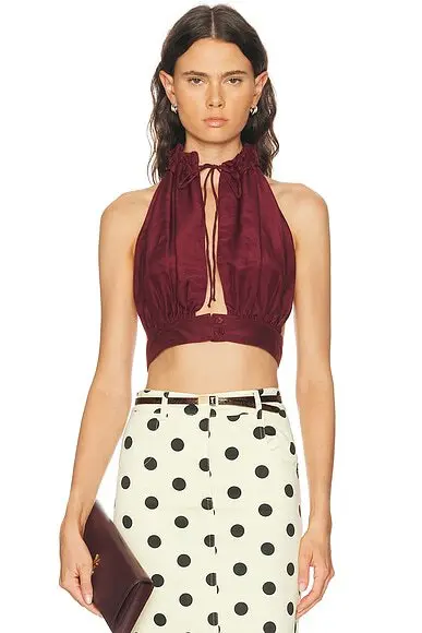 Françoise Medea Halterneck Blouse